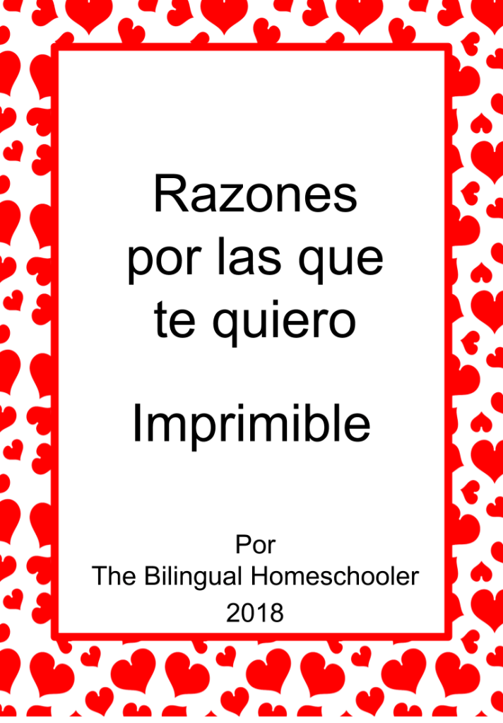 Words of Affirmation and a Free Printable in Spanish for Valentines Day ...