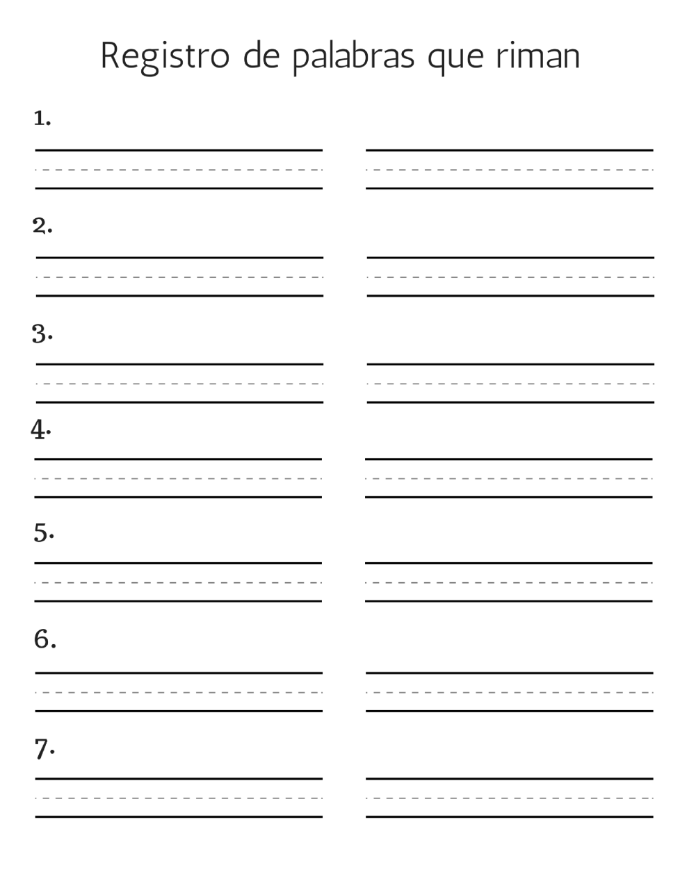 Free Printable Spanish Rhyming Words – Bilingual Mami